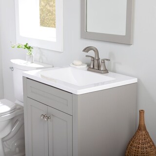 Spring Mill Cabinets Wyre 24" 2-Door Bathroom Vanity With White Sink Top - Bed Bath & Beyond ...
